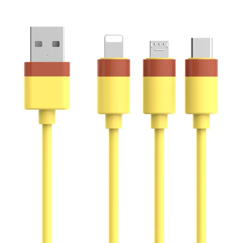 Color Combination Injection Molding USB Data Cable - JQX