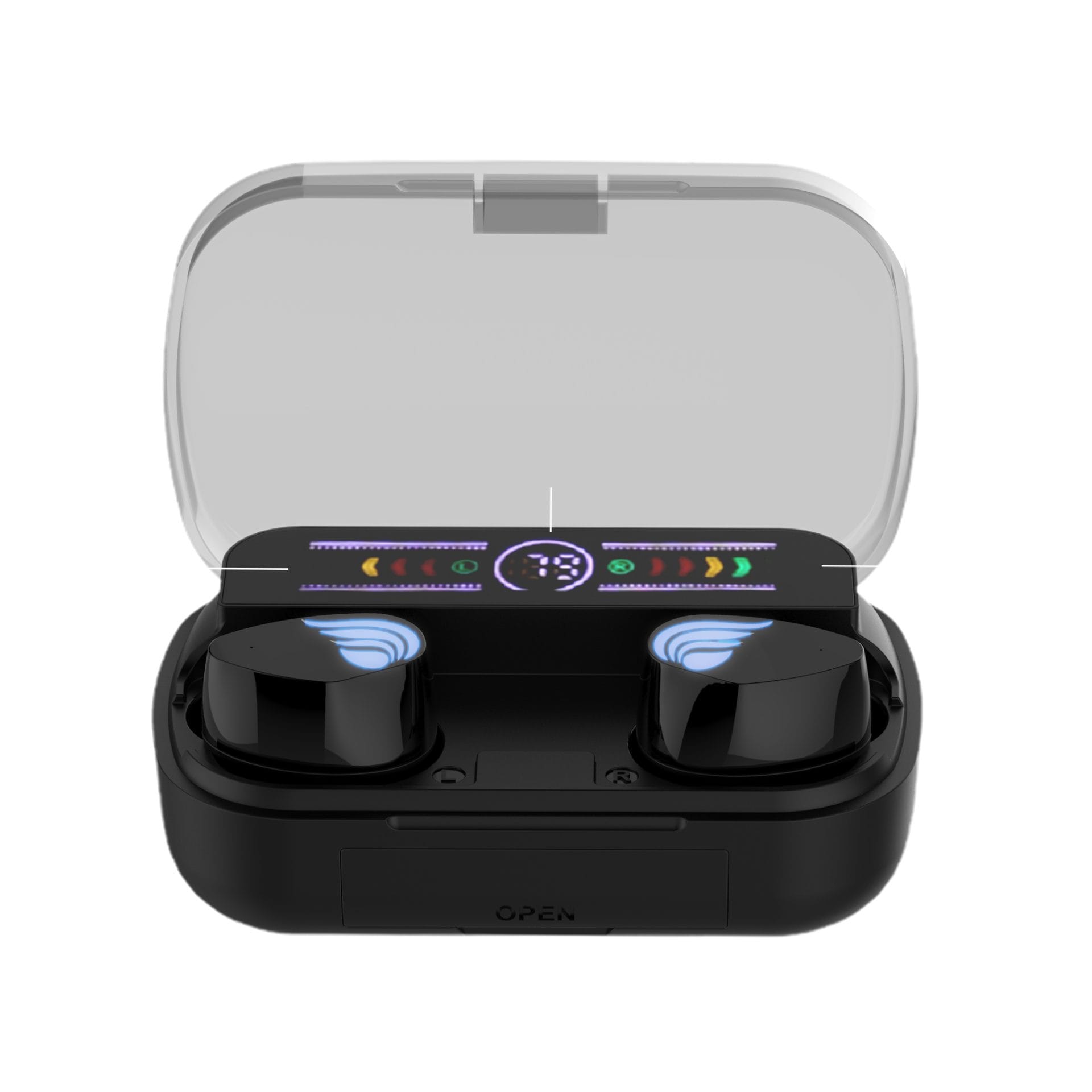 Somostel Wireless Sports BT Auriculares Bluetooth con pantalla LED digital - JQX